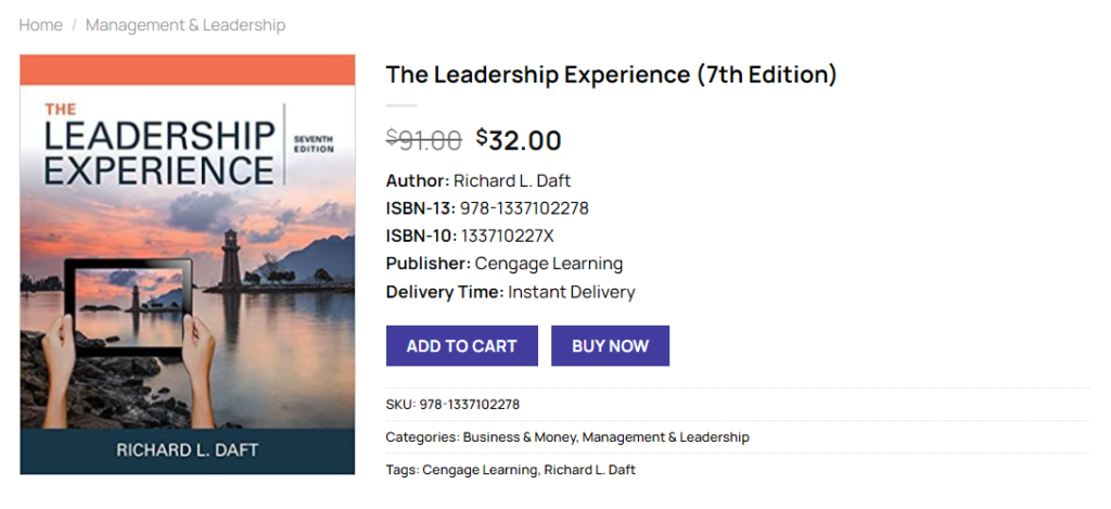 (PDF) The Leadership Experience (7th Edition) - Richard L. Daft