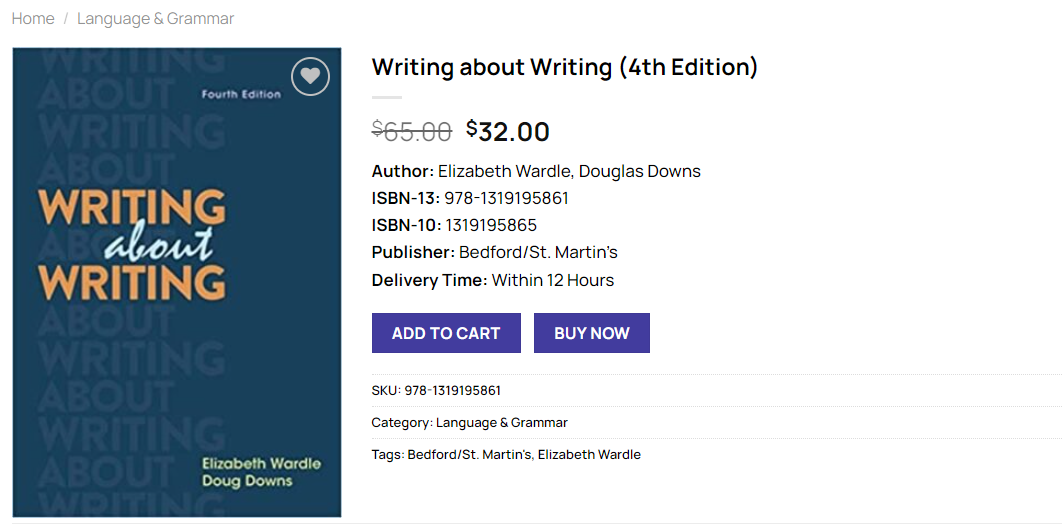 (PDF) Writing about Writing (4th Edition) - Elizabeth Wardle, Douglas Downs