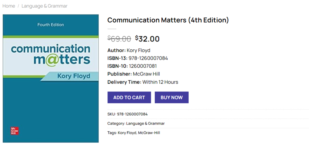 (PDF) Communication Matters (4th Edition) - Kory Floyd