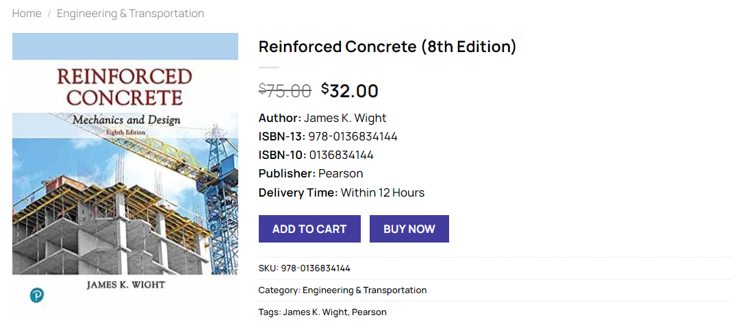 (PDF) Reinforced Concrete (8th Edition) - James K. Wight (PDF) Reinforced Concrete (8th Edition) - James K. Wight