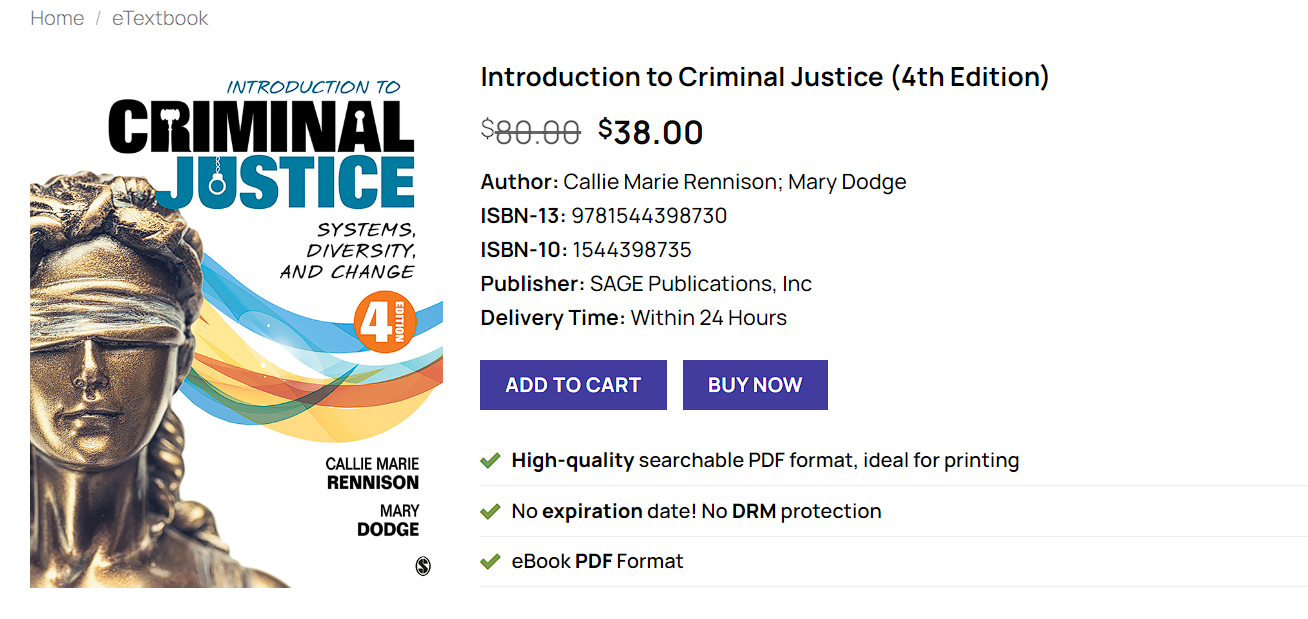(PDF) Introduction to Criminal Justice, 4th Edition - SAGE