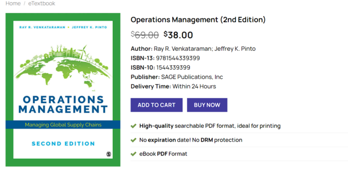 (PDF) Operations Management, 2nd Edition - SAGE Publications