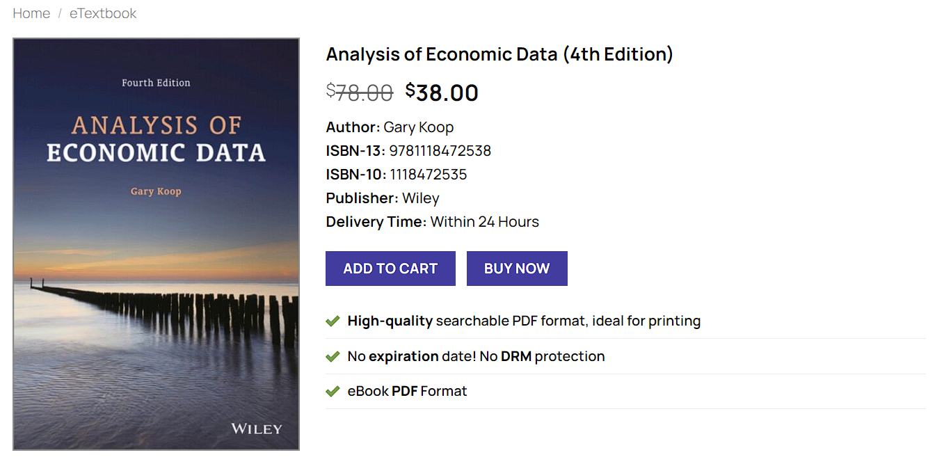 (PDF) Analysis of Economic Data, 4th Edition - Wiley